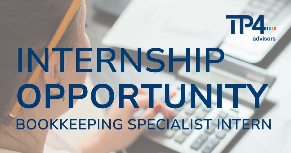 Bookkeeping Specialist Intern | TP4 Advisors | Tampa Bay