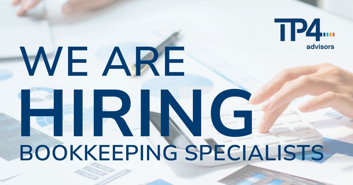 Bookkeeping Specialist Career | TP4 Advisors | Cincinnati